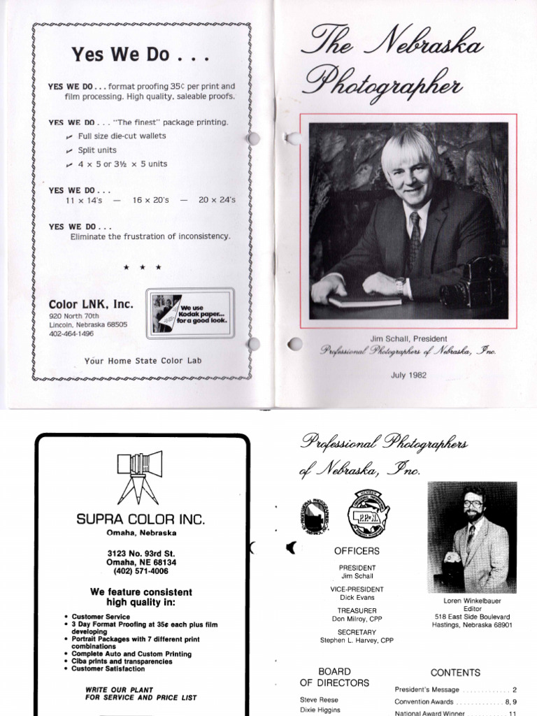 Jim Schall 1981-82 PPN President Book | PDF