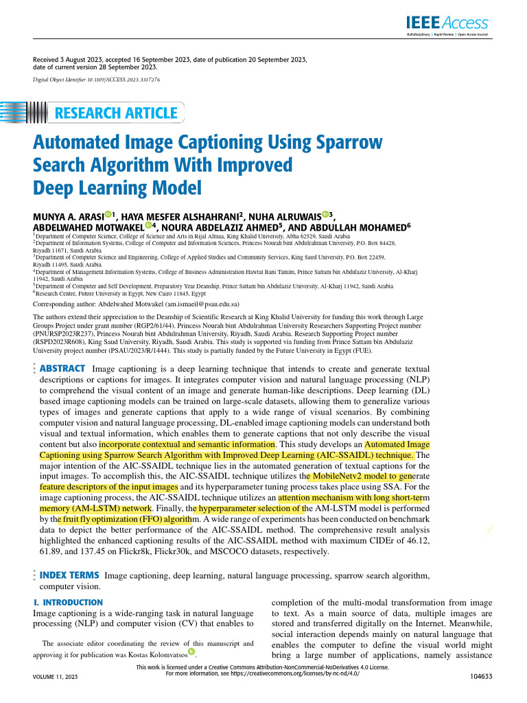 Automated Image Captioning with Deep Learning | PDF | Deep Learning ...