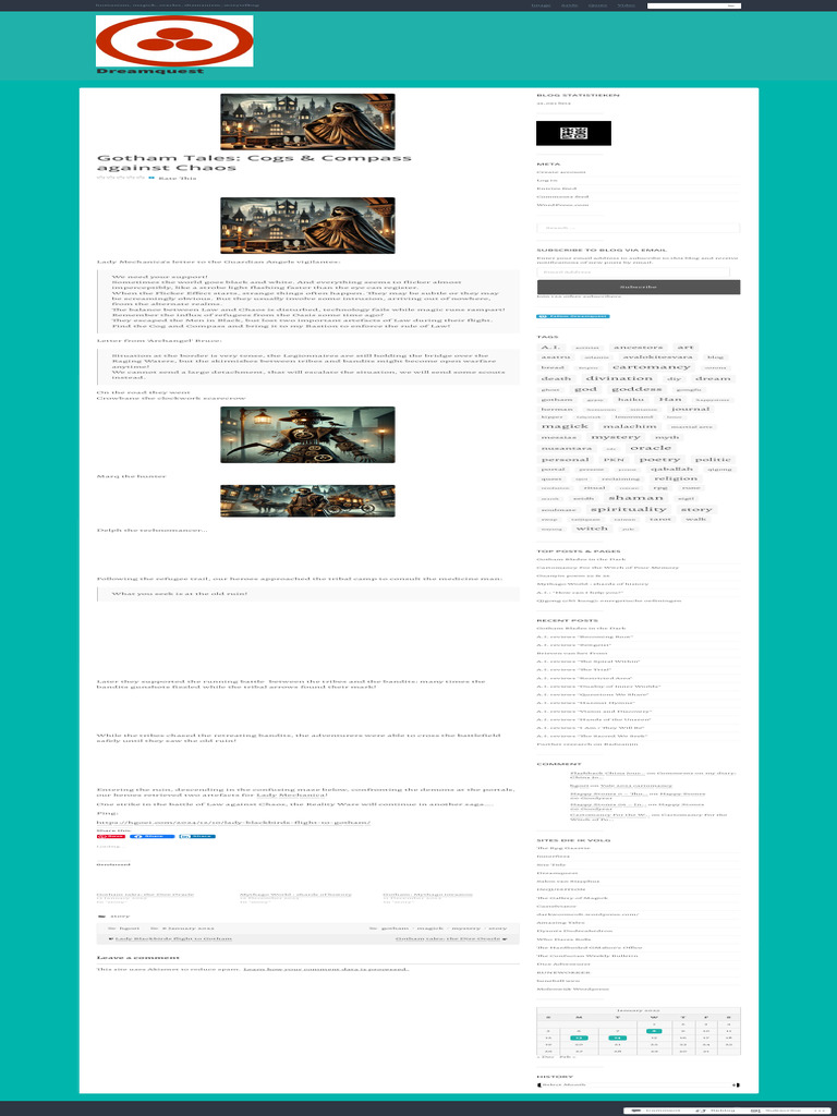Gotham Tales: Cogs & Compass Against Chaos – Dreamquest | PDF | Spirituality