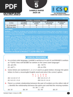 Icso Sample Paper Class-7 2025-26 | PDF | Computer Program | Programming