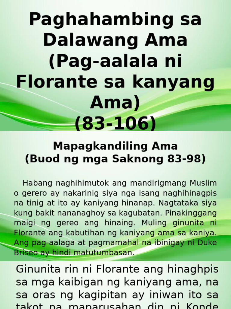 Paghahambing Sa Dalawang Ama | PDF