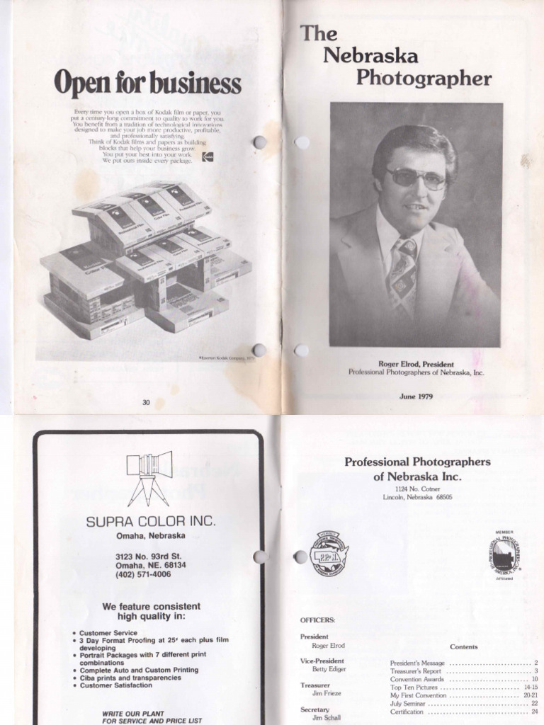 Roger Elrod 1978-79 PPN President Book | PDF