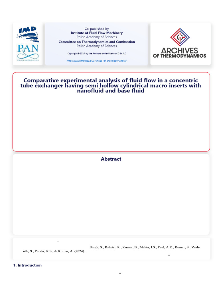 Comparative Experimental Analysis o | PDF | Heat Transfer | Heat Exchanger