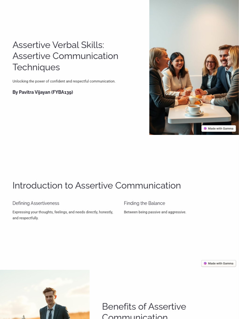 Assertiveness in Communication Skills | PDF