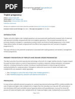 Acog Practice Bulletin Summary: Multifetal Gestations: Twin, Triplet ...