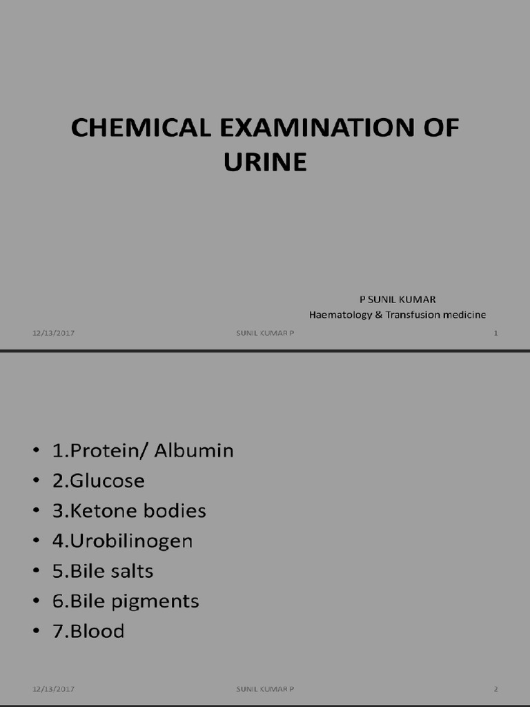 Practical-5 Urine Examination | PDF