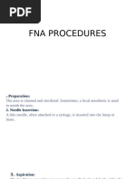FNAC Procedure and Cytotechnologist Role | PDF | Cytopathology ...