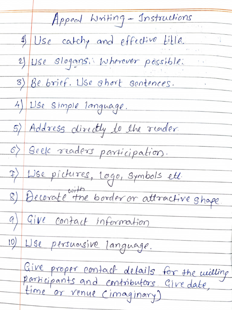 Appeal Writing - Guidelines 1 | PDF