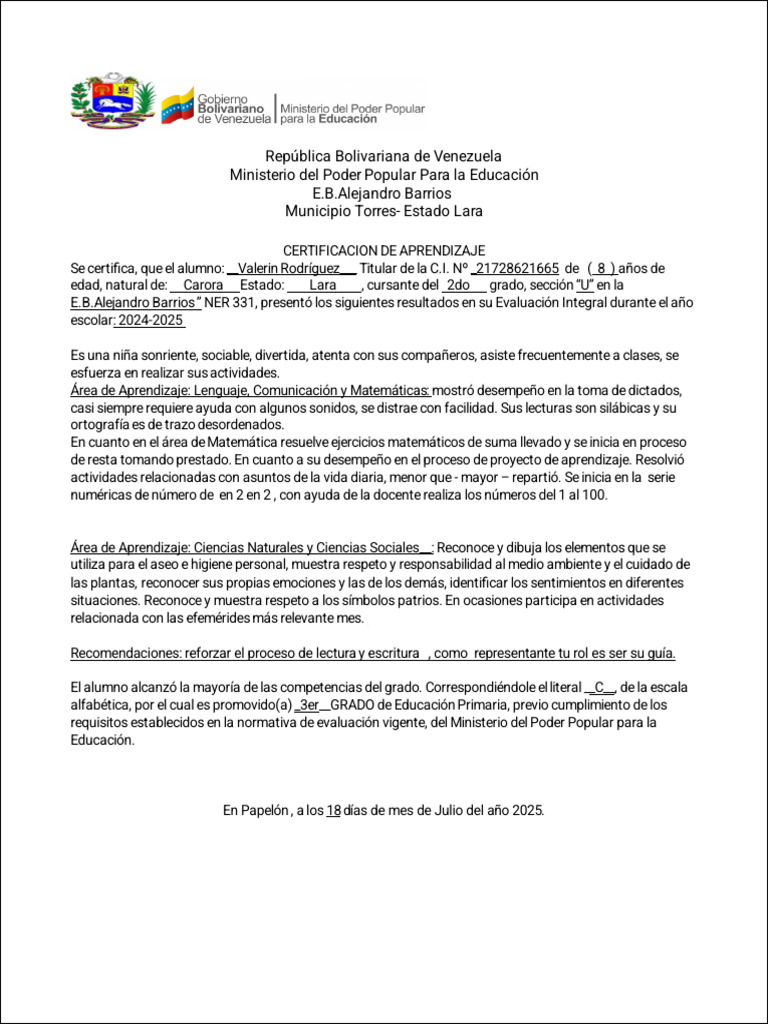 OneRead 20250721 0813 | PDF | Educación primaria | Aprendizaje