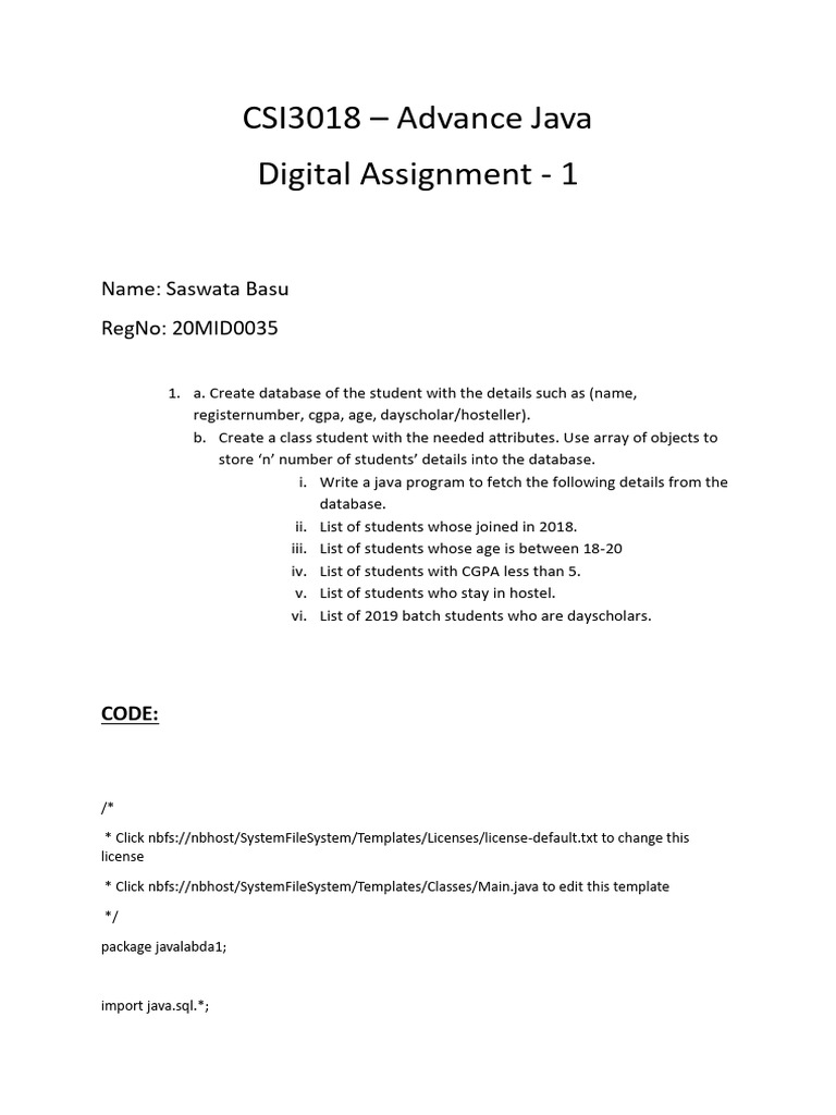 20MID0035 VL2023240502488 AST01-merged | PDF | String (Computer Science) | Computer Programming