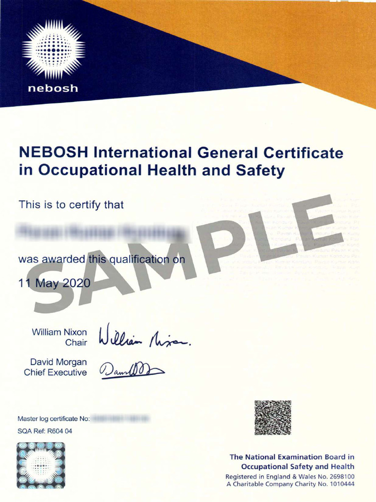 IGC Sample Certificate | PDF