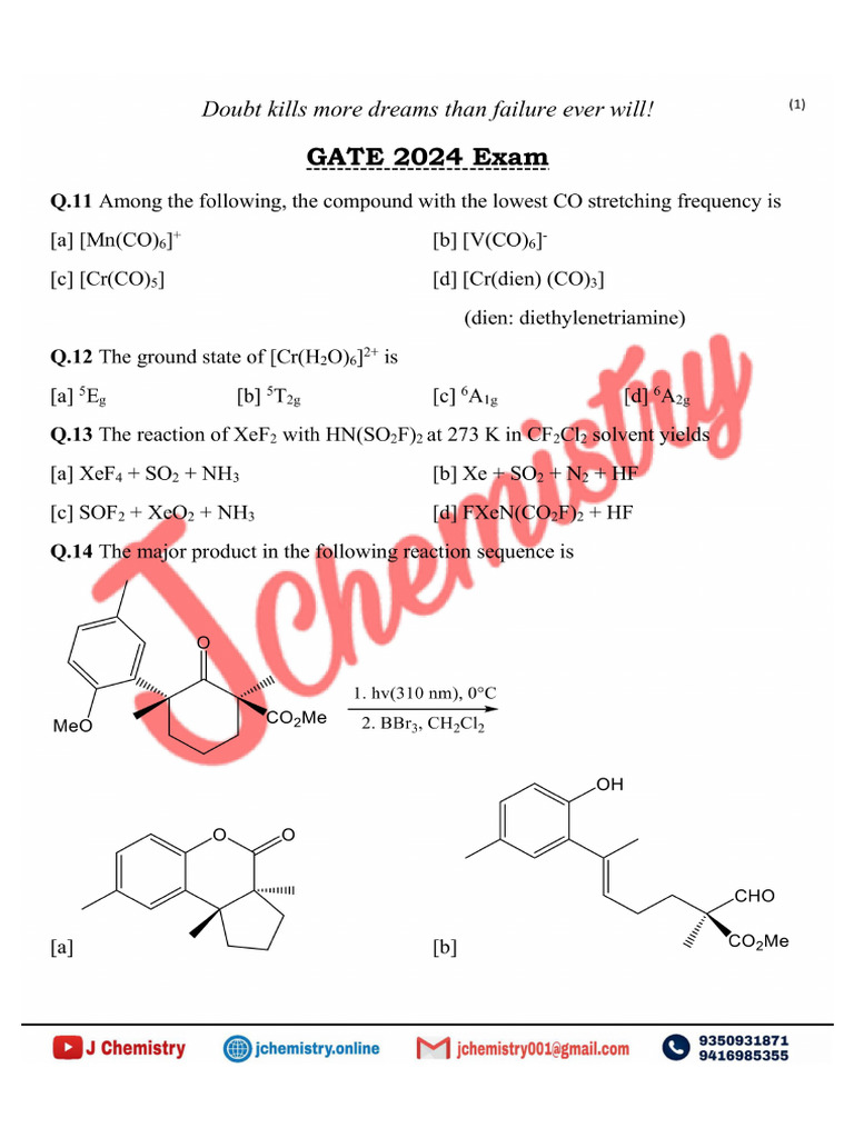Gate 2024 Exam | PDF