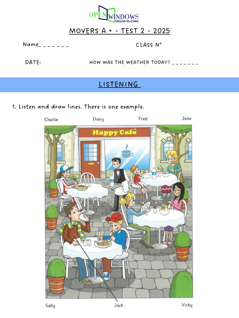 Look and Read. Choose The Correct Words and Write Them On The Lines ...