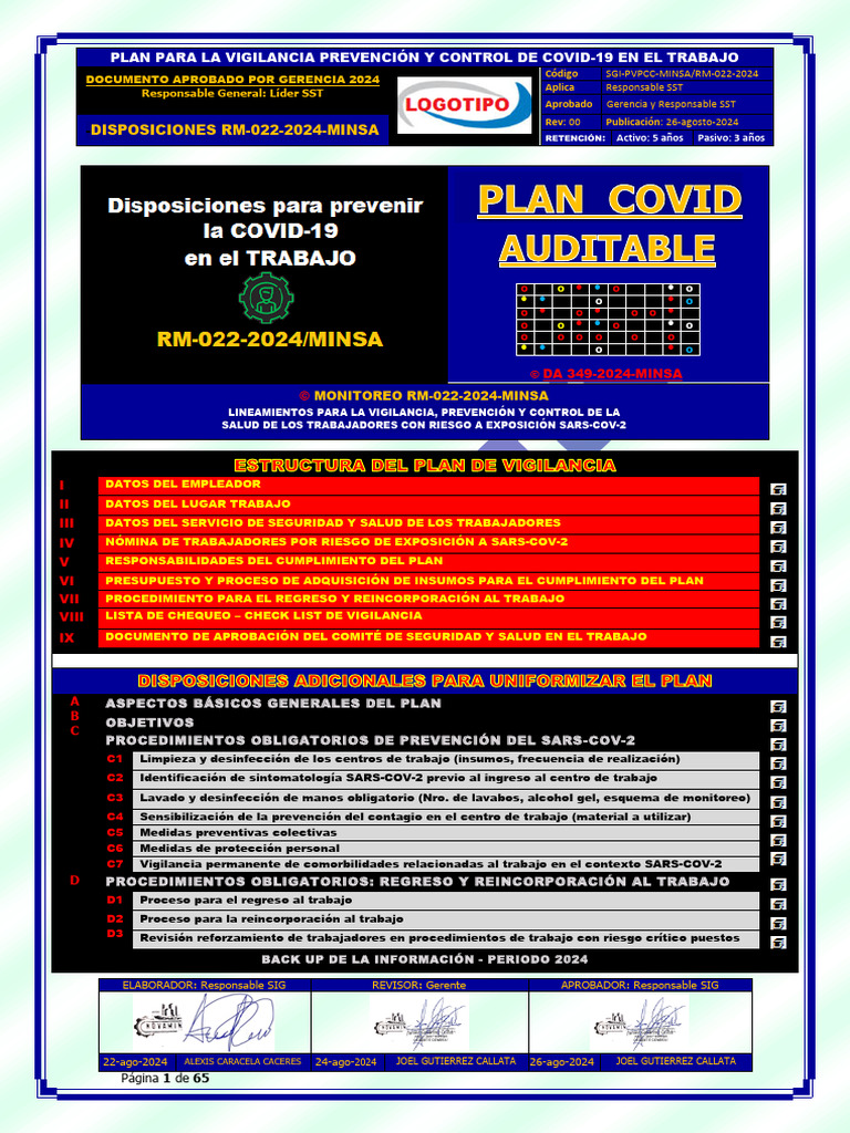 29-PLAN COVID RM-022-2024-MINSA | PDF | Presupuesto