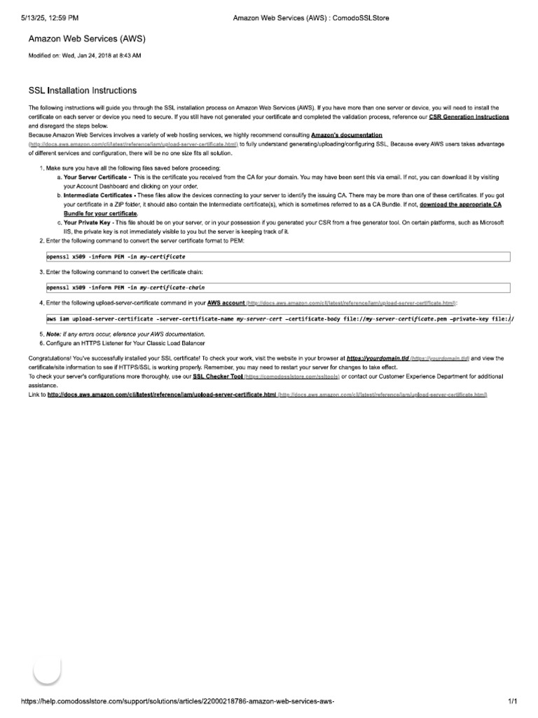 Amazon Web Services (AWS) | PDF