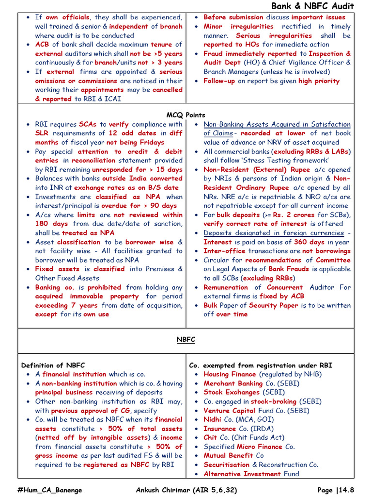 Amendments Chapterwise - Ankush Chirimar | PDF | Non Bank Financial ...