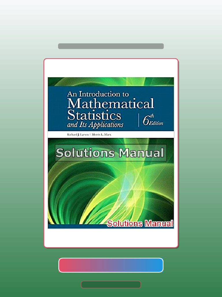 Introduction To Mathematical Statistics and Its Applications 6th ...