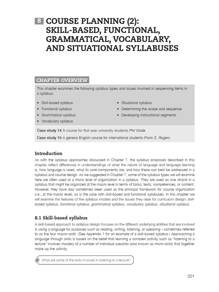12.0 PP 201 226 Course Planning 2 | PDF | Language Education | Vocabulary
