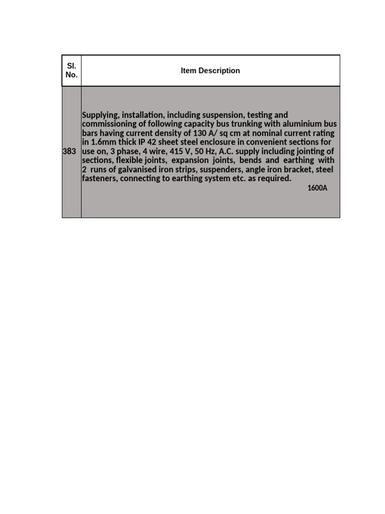 Bus Duct | PDF