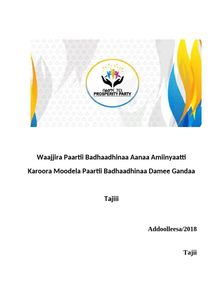 Karoora Ka,Umsaa Bara 2018 Tajii | PDF