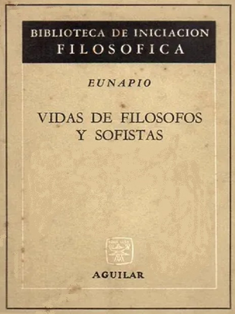 Eunapio - Vida de Filósofos y Sofistas | PDF | neoplatonismo