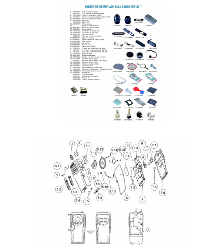 Partes Del Dep450 | PDF