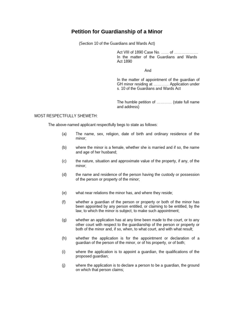 Chapter 27 - Forms-Guardianship | PDF | Legal Guardian | Taxes