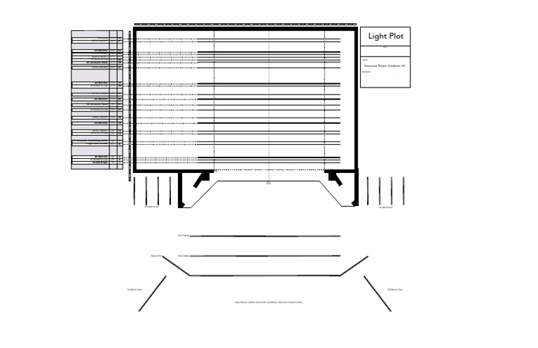 Blank Stage Diagram for Paramount Theatre | PDF