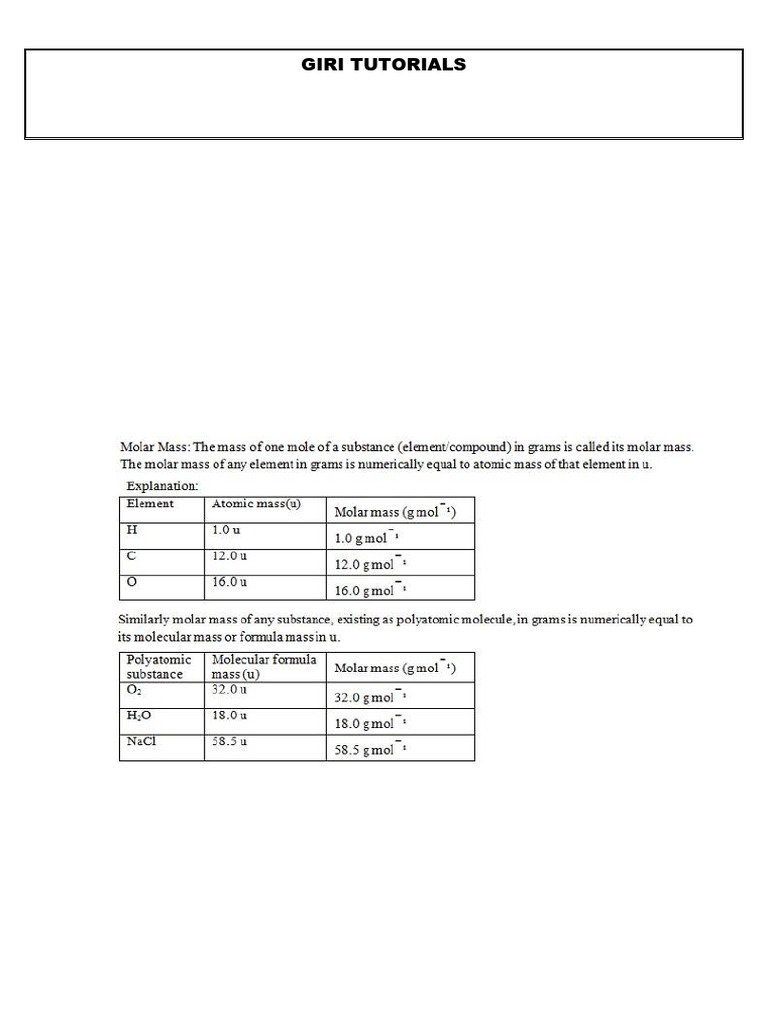 Chemistry Unit Test Model Answers | PDF | Molecules | Chemistry