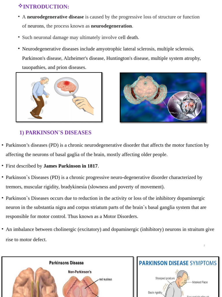 Neurodegenerative Disease Neurodegeneration | PDF | Parkinson's Disease ...