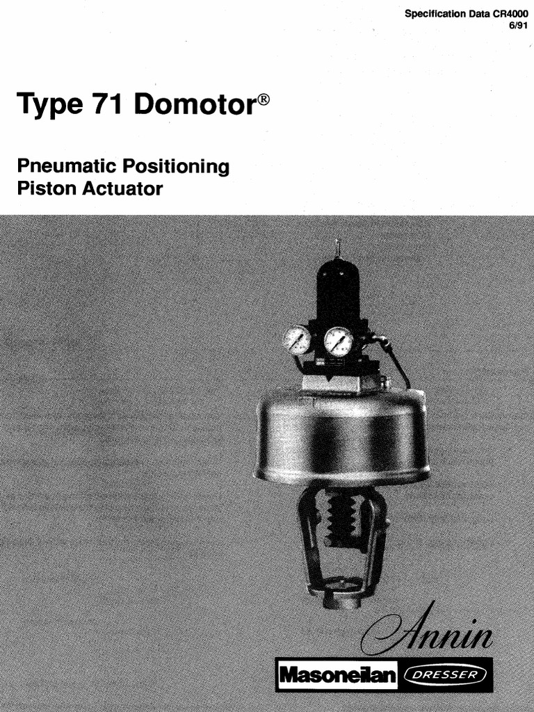 Masoneilan 71 Domotor | PDF