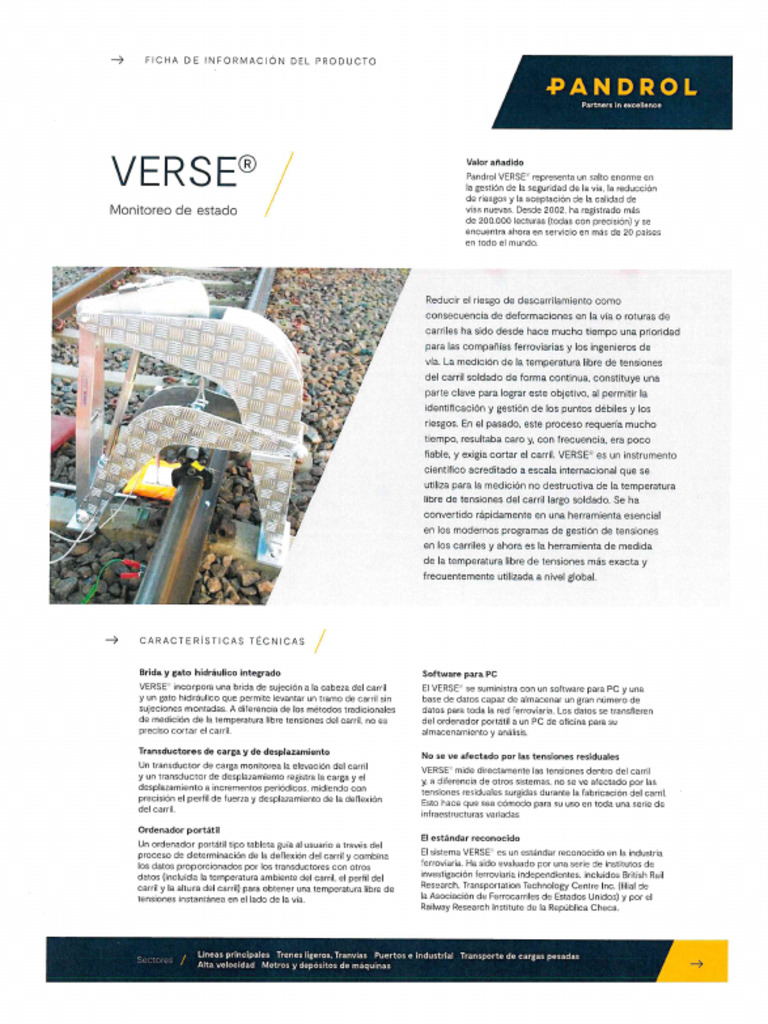 17 VERSE Monitoreo de Estado - PANDROL | PDF