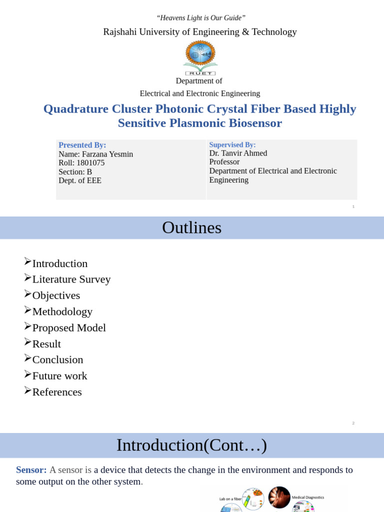 PCF-Based Plasmonic Biosensor Design | PDF | Surface Plasmon Resonance ...