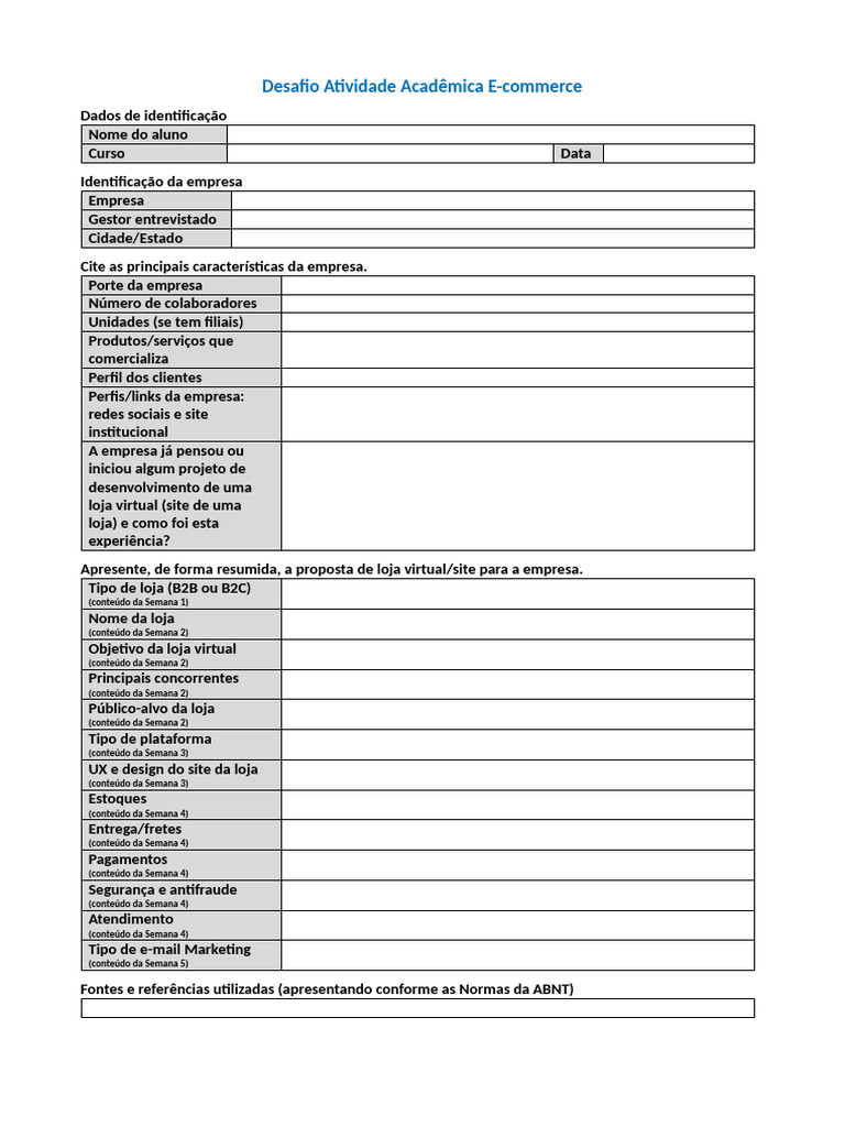 Modelo Desafio | PDF