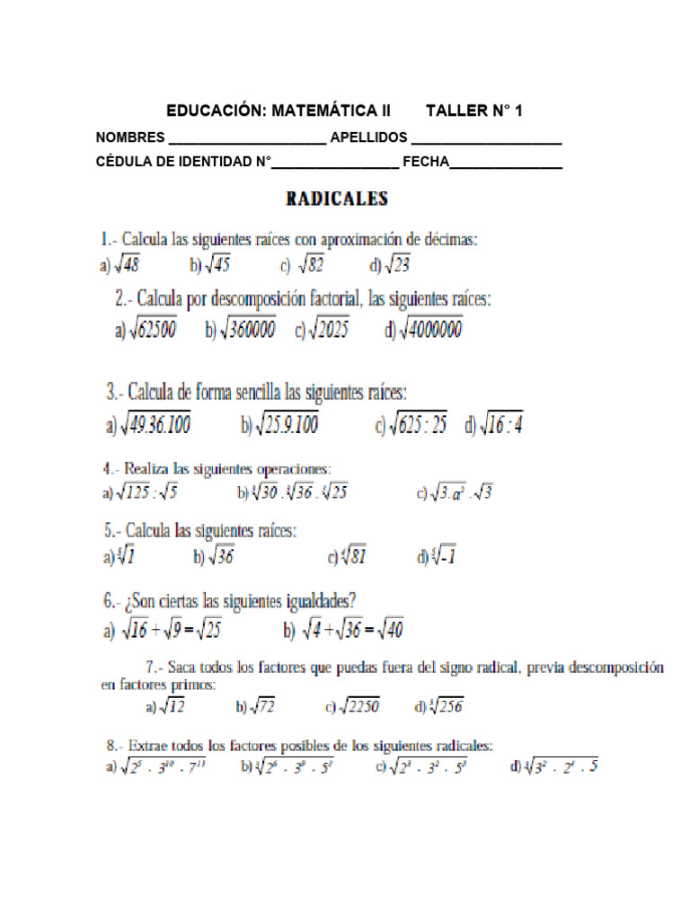 Ejercicios Scarlet | PDF