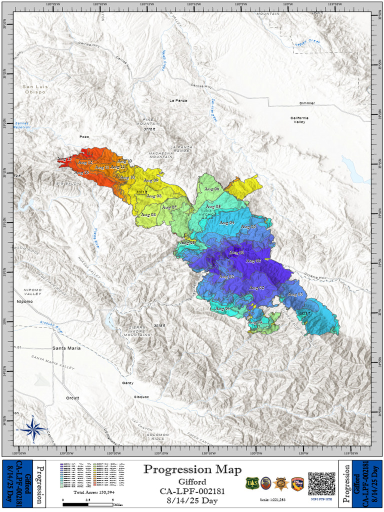 Gifford Fire Progression Map | PDF