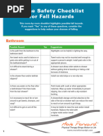 Home Fall Prevention Checklist for Seniors | PDF | Stairs