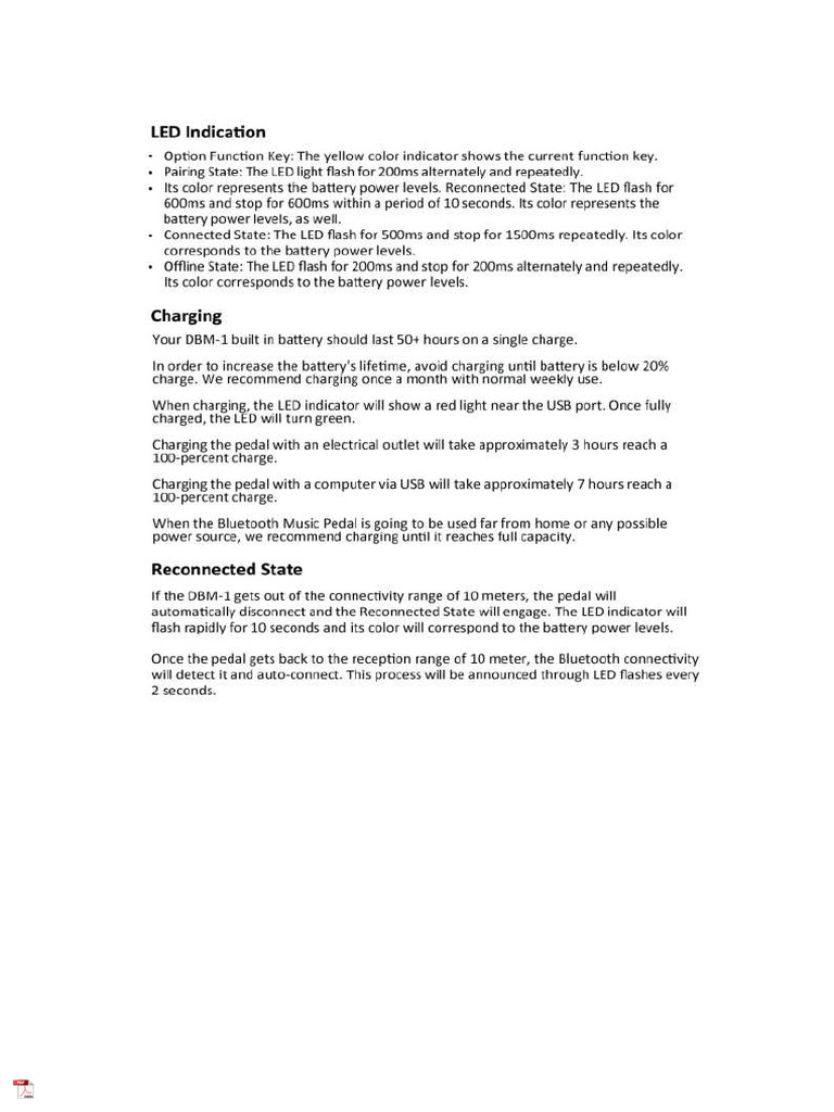 DONNER DBM-1 User Manual | PDF