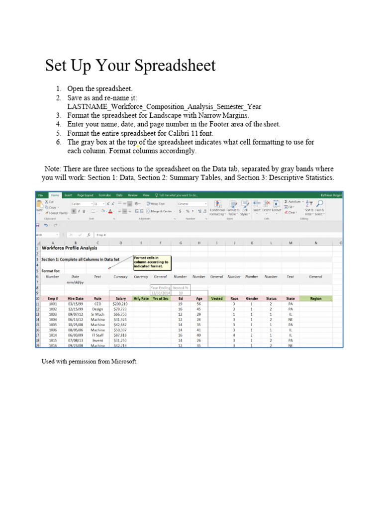 Assignment3 SetupYourSpreadsheet1 Checked | PDF