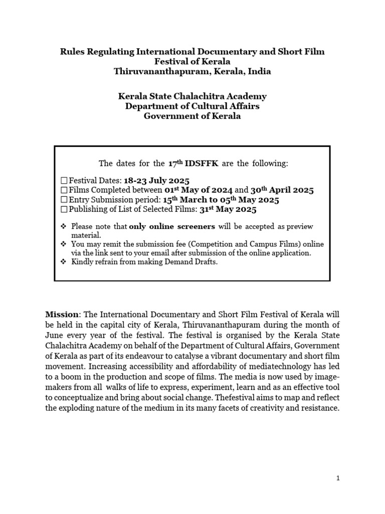 17 IDSFFK Rules and Regulations | PDF