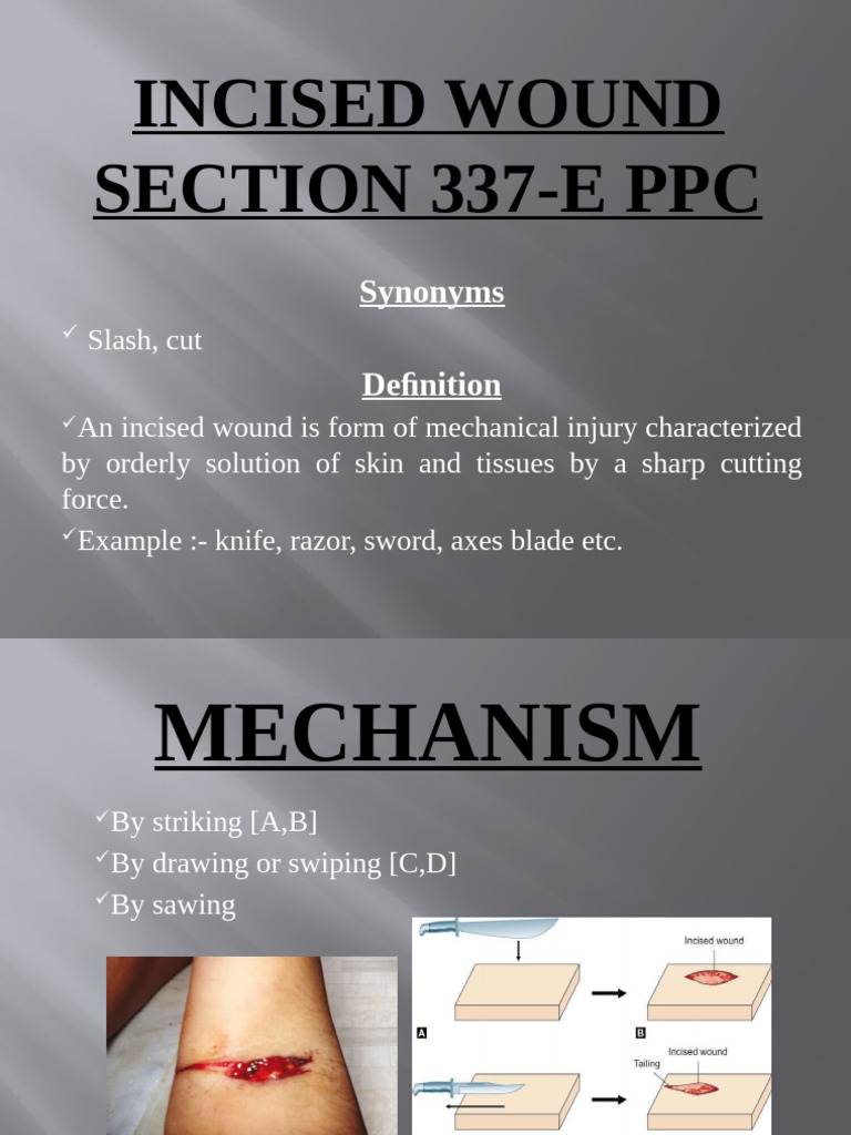 Understanding Incised Wounds | PDF | Blade | Knife