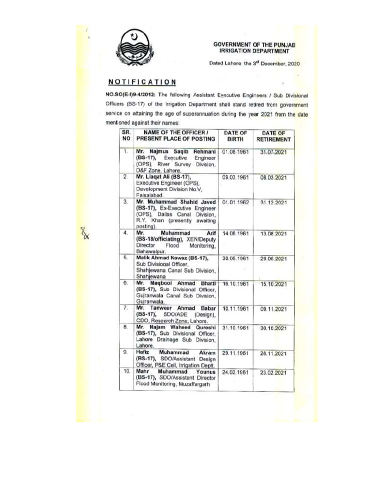 SDO List | PDF