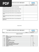 FAT Checklist | PDF | Calibration | Verification And Validation
