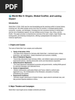 World War II (1939-1945) - Key Notes | PDF | World War II | Nazi Germany