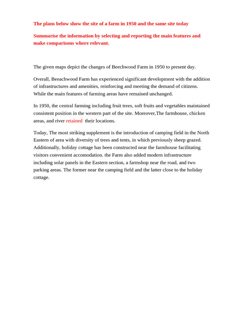 Cam 20 Writing Task 1 | PDF