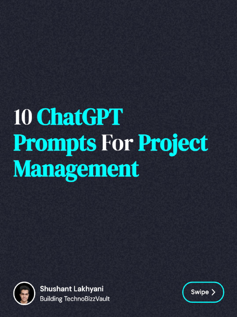 ChatGPT Prompts For Project Management | PDF
