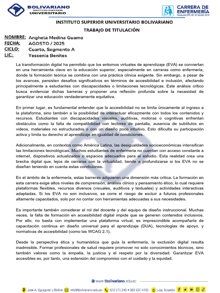 T.T. Tarea 2 SEM 4 PDF | PDF | Accesibilidad | Invalidez