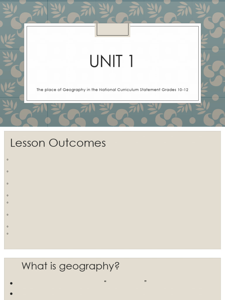 Geography's Role in South African Curriculum | PDF | Geography | Social ...