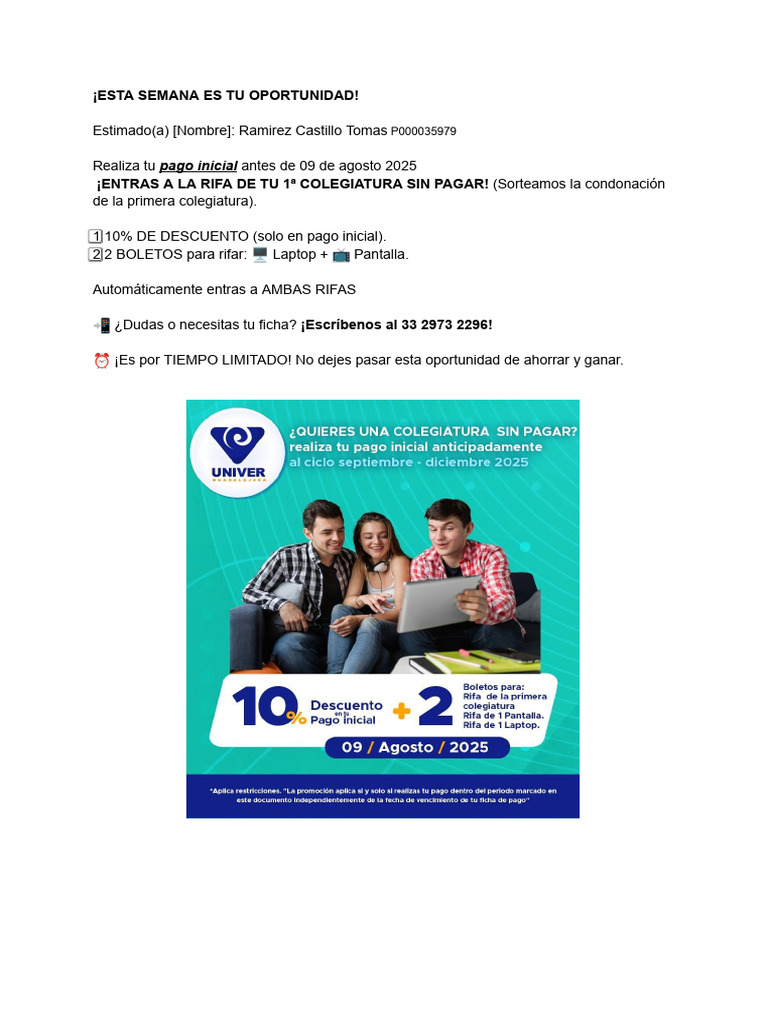 Pago Inicial 3C | PDF