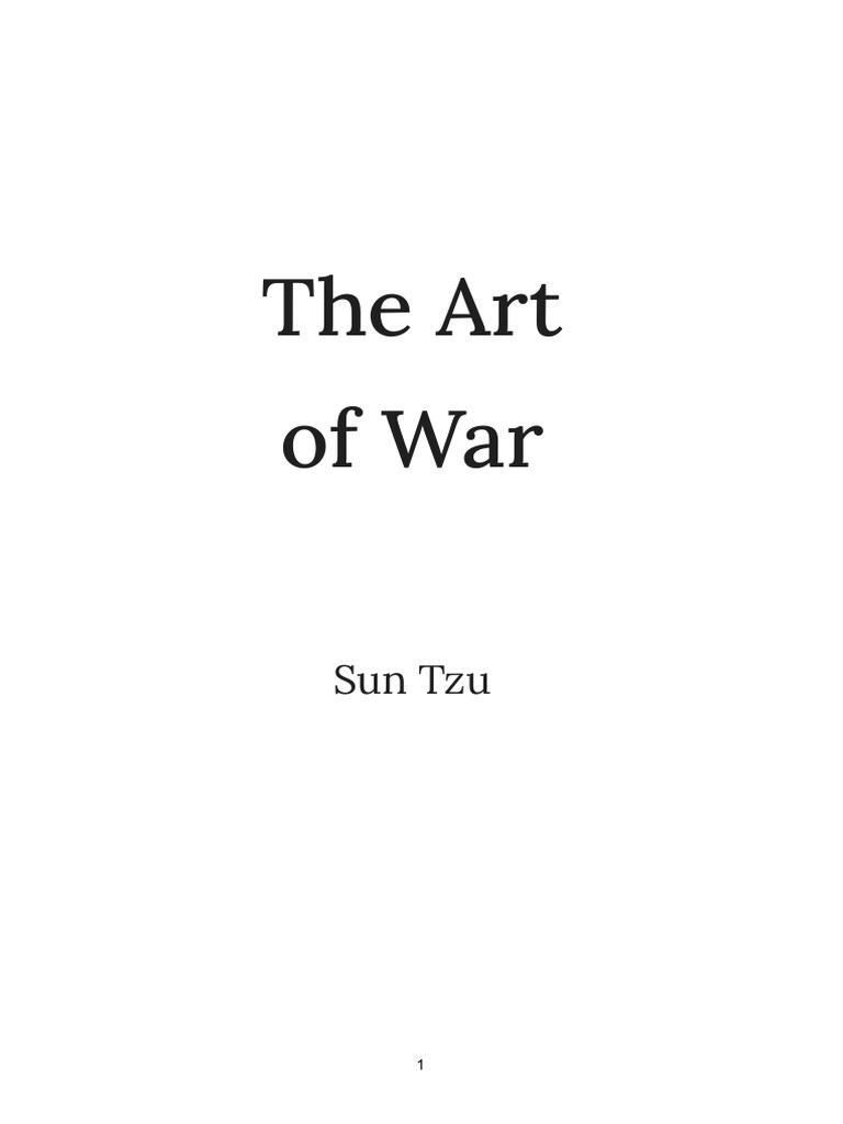 The Art of War by Sun Tzu - Hinglish Full | PDF